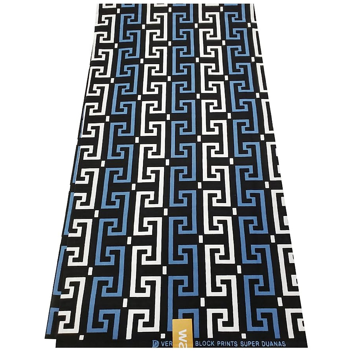 African Wax Print- Dark-Blue, Gray, Black, White -Sell by 6 Yards-100% Cotton - for Men and Women