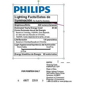 PHILIPS 248765 Soft White 65-Watt BR30 Indoor Flood Light Bulb, 12-Pack