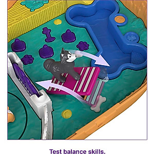 Polly Pocket Compact Playset, Corgi Cuddles with 2 Micro Dolls & Accessories, Travel Toys with Surprise Reveals (Amazon Exclusive)