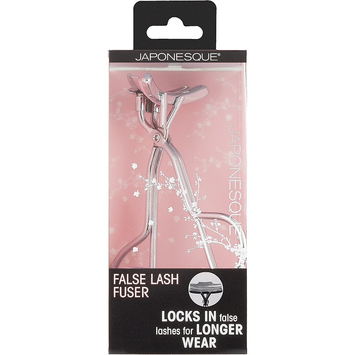 JAPONESQUE False Lash Fuser and Curler - Fuse Natural Lashes to False Eyelashes - No More Flyaway Corners! Great Tool for Short Natural Lashes