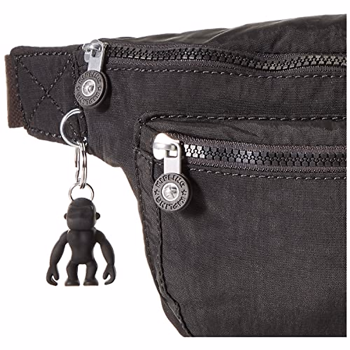 Kipling Women's Women's Yasemina Xl Waistpack, Extra Large Pack, Nylon Crossbody Fanny Waistpack, Black Noir, Extra Large US