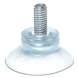 Magic&shell 10PCS 3.5cm Transparent PVC Strong Suction Cup with M6 Screw Replacement Parts for Glass Table Top