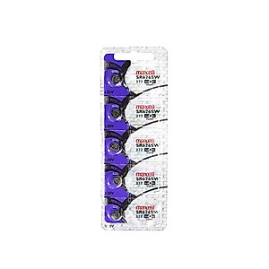 Maxell 377 Silver Oxide Watch Batteries (5 Batteries) Hologram Pack