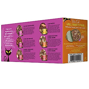 Tiki Cat Grill, Tuna & Crab Surimi, High-Protein and 100% Non-GMO Ingredients, Wet Whole Foods Cat Food for All Life Stages, 2.8 oz. Cans (Case of 12)