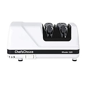 Chef'sChoice FlexHone/Strop Professional Electric-Knife Sharpener, 2-Stage, White