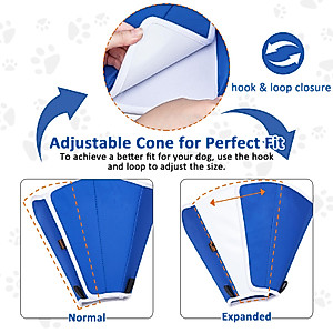 BARKLESS Dog Cone Collar, Soft Cone for Dogs After Surgery to Stop Licking, Alternative to Cone of Shame for Large Medium Small Dogs, Adjustable Elizabethan Collar, Ideal for Neuter and Wound Care
