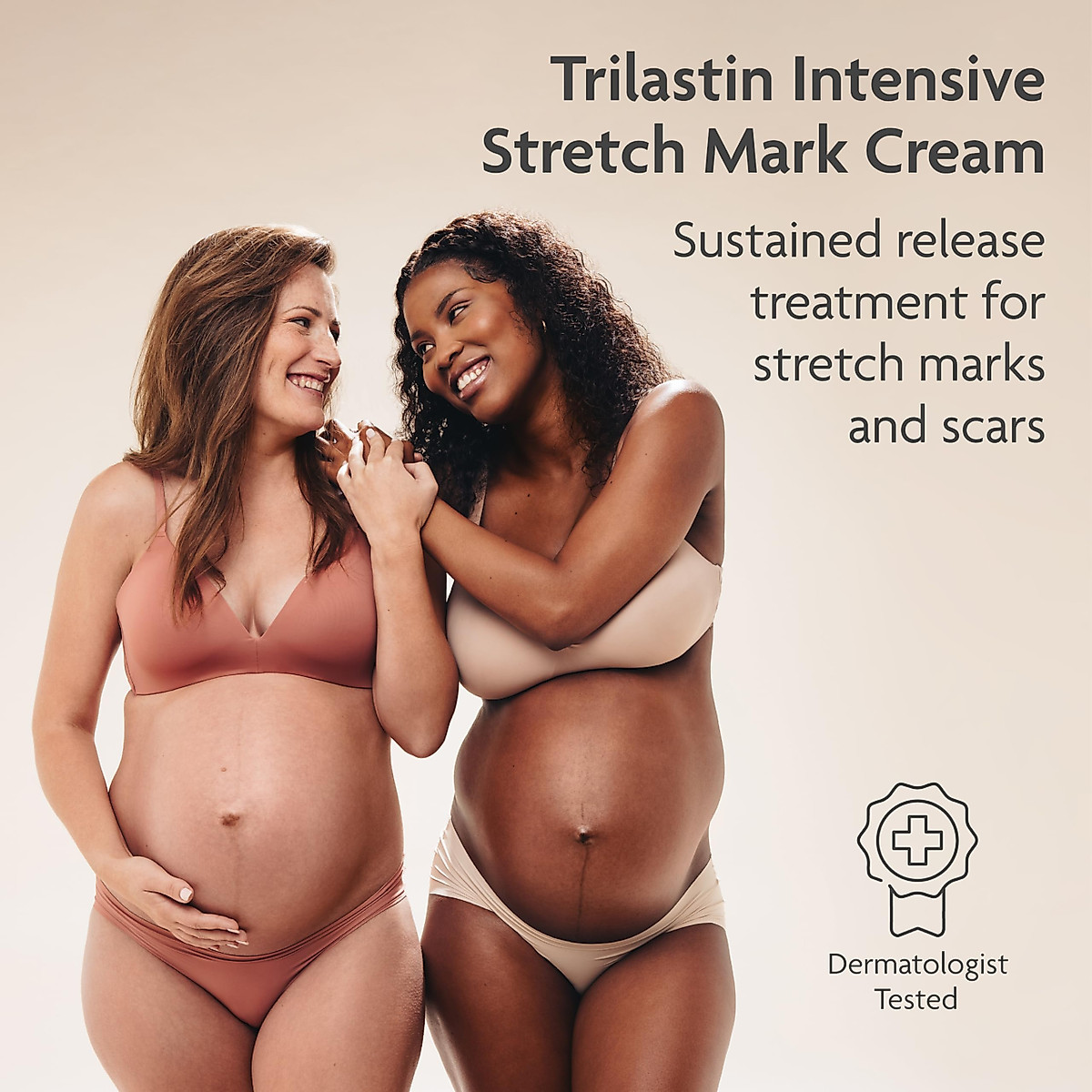 TriLASTIN SR Vit. Infused Intensive Stretch Mark & Scar Cream for Pregnancy - 5.5 Oz, Cocoa Butter Scar Treatment, Hypoallergenic & Paraben-Free - Moisturizing Lotion for Women