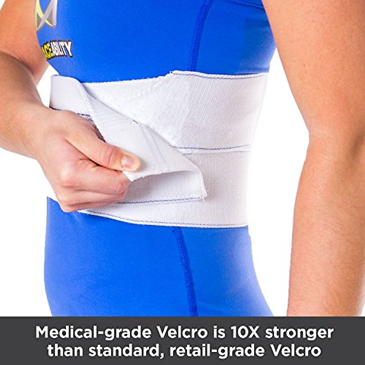 BraceAbility Broken Rib Brace | Elastic Chest Wrap Belt for Cracked, Fractured or Dislocated Ribs Protection, Compression and Support (Universal Female)