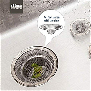 Drain Hair Catcher,Mesh Metal Sink Strainer Set of 2,Fits for Bathroom Bathtub Wash Basin Hole Shower Drains(2.75" Top / 1")