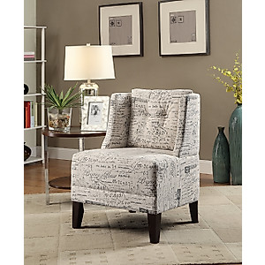 Poundex F1586 Upholstered Sofas/Sectionals/Armchairs, 0, White