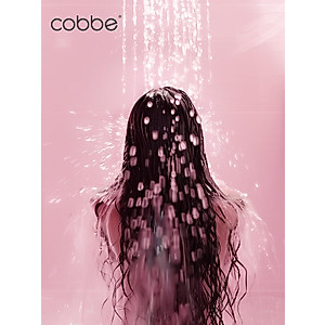 Cobbe Filtered Shower Head with Handheld, High Pressure 6 Spray Mode Showerhead with Filters, Water Softener Filters Beads for Hard Water - Remove Chlorine - Reduces Dry Itchy Skin, Pink