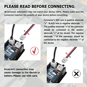 AKZYTUE 3.7V 200mAh 602025 Lipo Battery Rechargeable Lithium Polymer ion Battery Pack with PH2.0mm JST Connector
