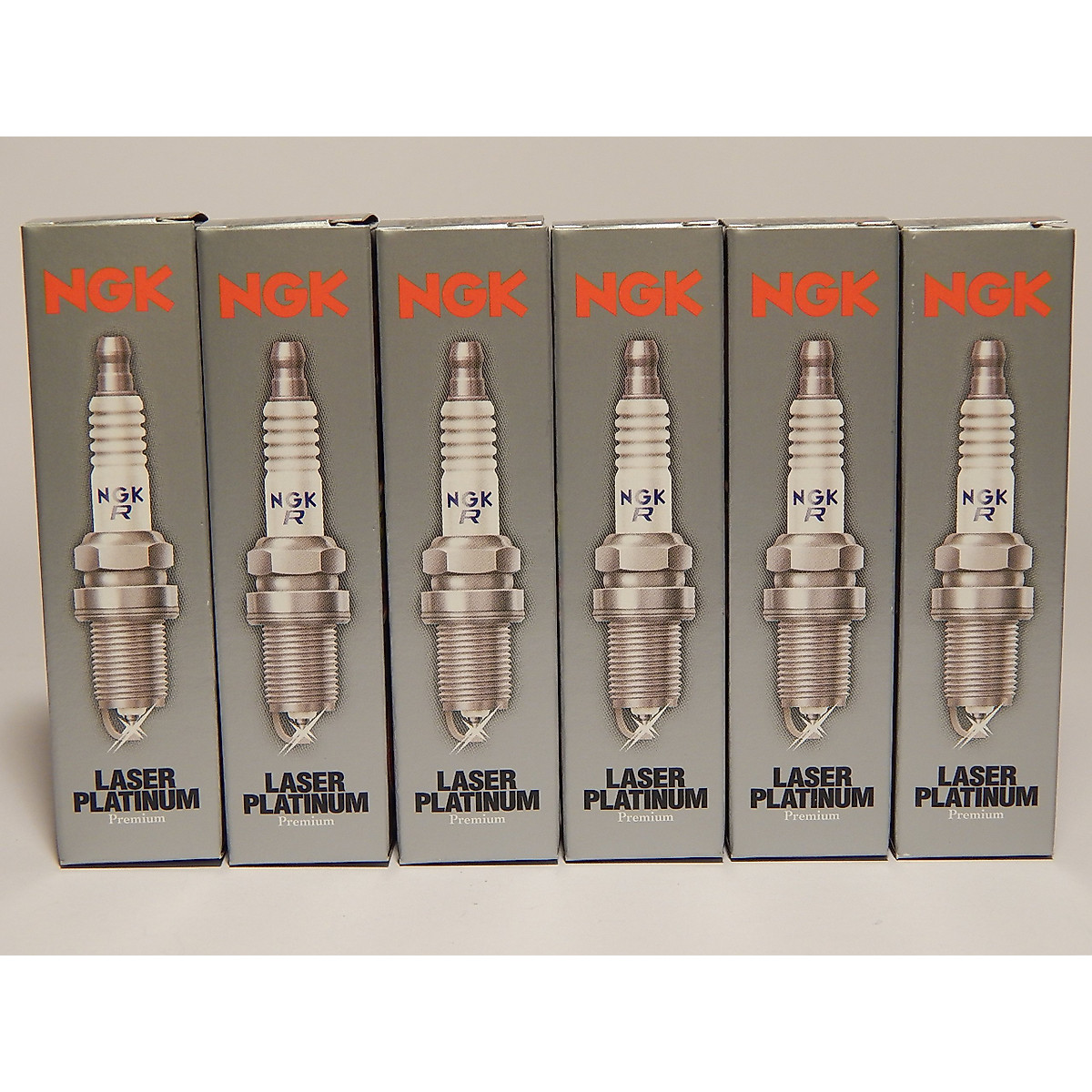6pc - NGK Laser Platinum Spark Plugs Stock 4288 Nickel Core Tip Standard 0.032in PLKR7A