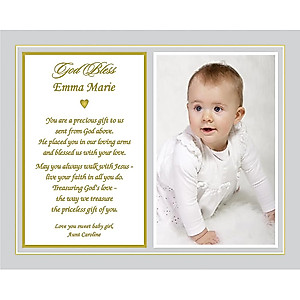 Poetry Gifts Newborn Baby Personalized for Boy or Girl, 8x10 Inch Print with Name and Photo