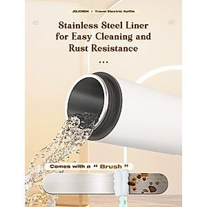 Portable Electric Kettle, 400ml Travel Electric Kettle with 4 Variable Presets, Stainless Steel with Automatic Shut off & Fast Boil Tea Kettle Water Boiler, Grey