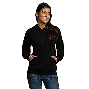 Fruit of the Loom Men's Eversoft Fleece Sweatshirts & Hoodies, Pullover-Black, X-Large