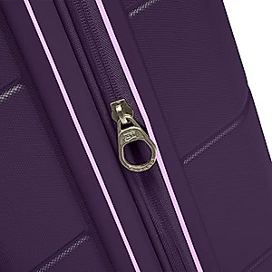 American Tourister Stratum 2.0 Hardside Expandable Luggage with Spinners, Plum, 2PC SET (Carry-on/Large)