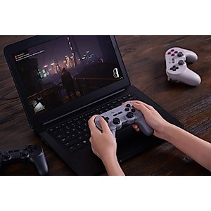 8BitDo Pro 2 Bluetooth Controller for Switch, PC, Android, Steam Deck, Gaming Controller for iPhone, iPad, macOS and Apple TV (Gray Edition)