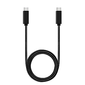 BoxWave Cable Compatible with Acer ConceptD 7 Ezel CC715-71-7163 (15.6 in) - DirectSync PD Cable (3ft) - USB-C to USB-C (100W), Type C Braided 3ft Charge and Sync Cable - Jet Black