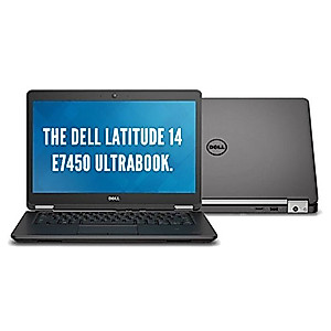 Fast Dell Latitude E7450 FHD (1920x1080) Ultra Book Business Laptop Notebook (Intel Core i5-5300U, 8GB Ram, 256GB Solid State SSD, Camera, HDMI, WiFi) Win 10 Pro (Renewed)