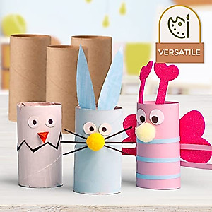28 Ct Paper Tube Set, Cardboard Rolls with 14 Pieces 3.875 In Toilet Paper Tubes and 14 Pieces 12 In Paper Towel Tubes For Crafts