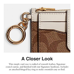 Coach Signature Attachment Card Case