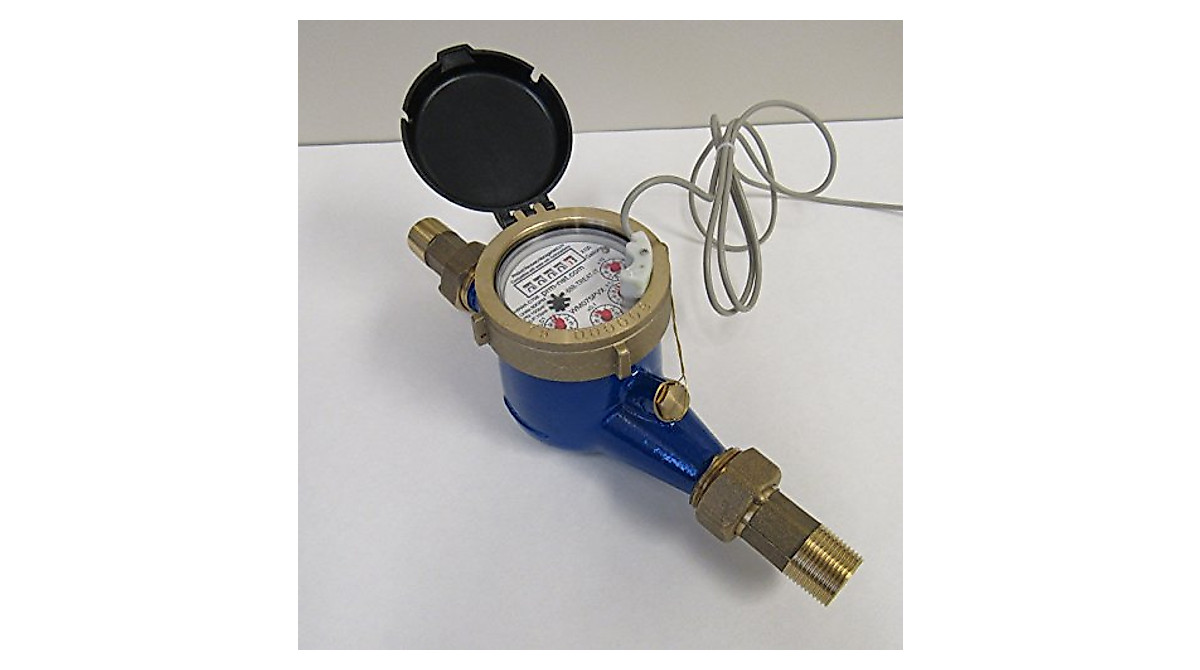 PRM 1 Inch Brass Water Meter - Clear Readings, High Accuracy