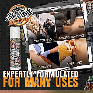 Dr Tatty - Premium Numbing Spray for Painless Tattoos - Topical Anesthetic Lidocaine Spray - Long-Lasting Tattoo Numbing Spray for Waxing, Microblading, and Microneedling - Pain Relief Spray - 30 ml