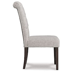 Signature Design by Ashley Adinton Classic Upholstered Dining Chair, 2 Count, Light Gray