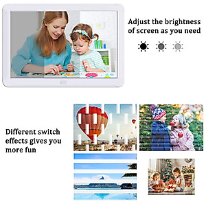 Atatat 10.1 Inch WiFi Digital Picture Frame with 32 GB Storage, Auto Rotate, IPS Touch Screen, Instant Share Photos and Videos Via App, Email, Support SD Card or USB Drive