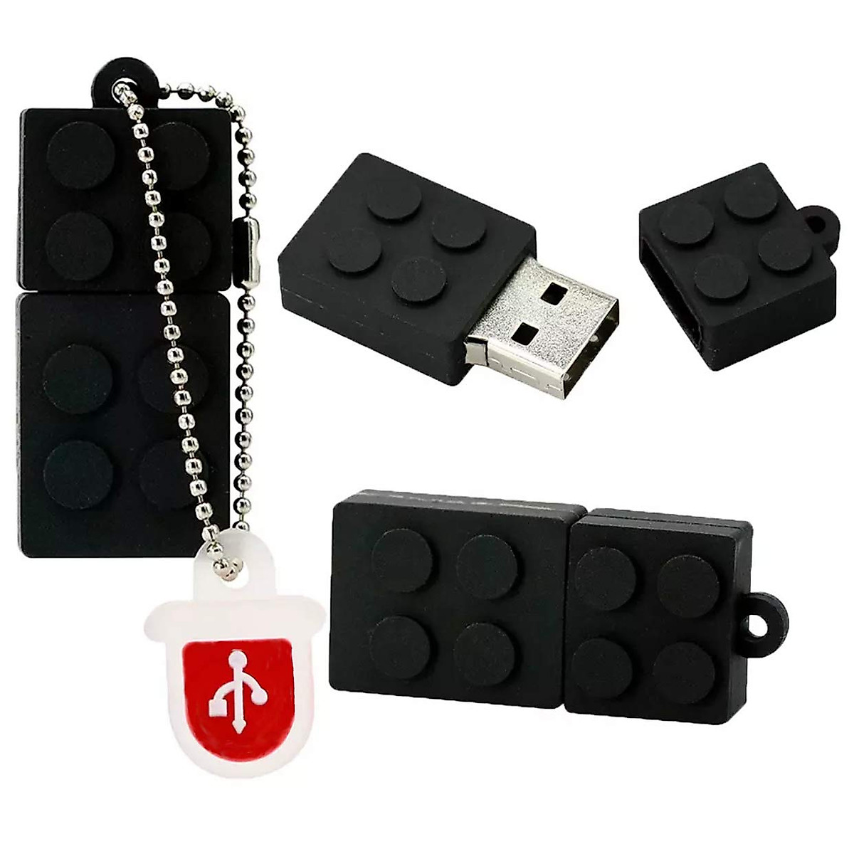 16GB USB Flash Drive - Mini USB Drive - Flash Drive 16 GB - Mini Flash Drive - Thumb Drive (Black)