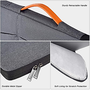 Waterproof Drawing Tablet Sleeve Case Compatible with Huion KAMVAS Pro 16, Wacom Cintiq Pro 16/ Cintiq 16/Intuos Pro Large PTH860, Space Grey