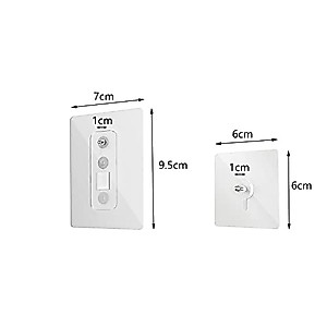 Voldra Adhesive Sticker for Shower Caddy Set - Transparent, 6 Pack