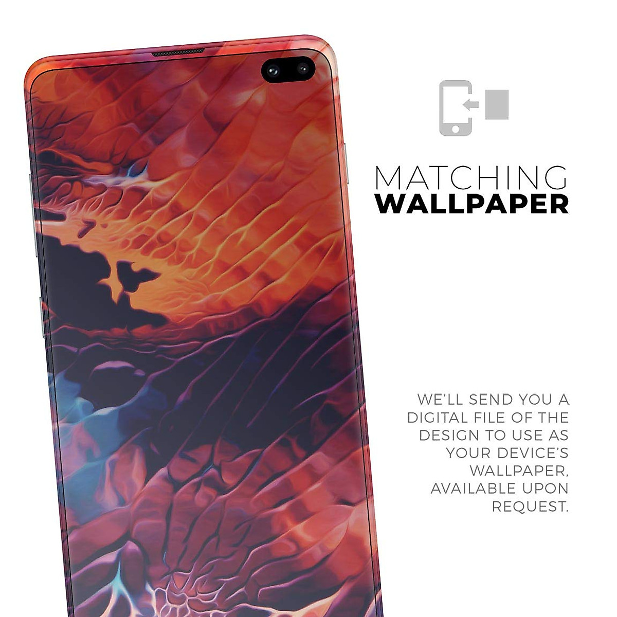 DesignSkinz Blurred Abstract Flow V59 Protective Vinyl Decal Wrap Skin Cover Compatible with The Samsung Galaxy S20 (Screen Trim & Back Glass Skin)