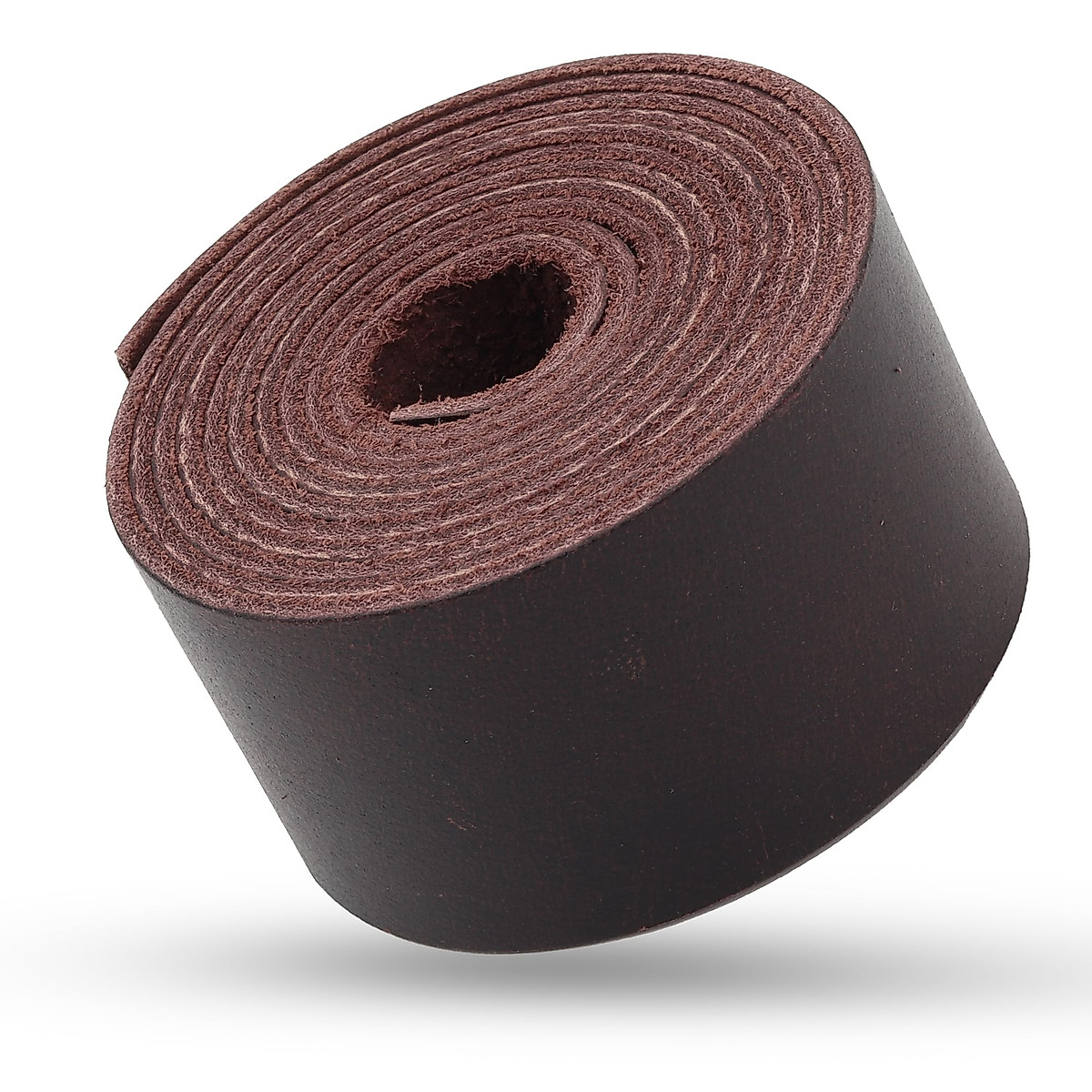 Leather Strap - Full Grain Buffalo Leather Strips for Crafts – Brown Leather Straps Ideal for Arts and Crafts, Tooling, Jewelry, DIY Home Decor, & More - Durable Tooling Leather Strip (1.5" x 60")