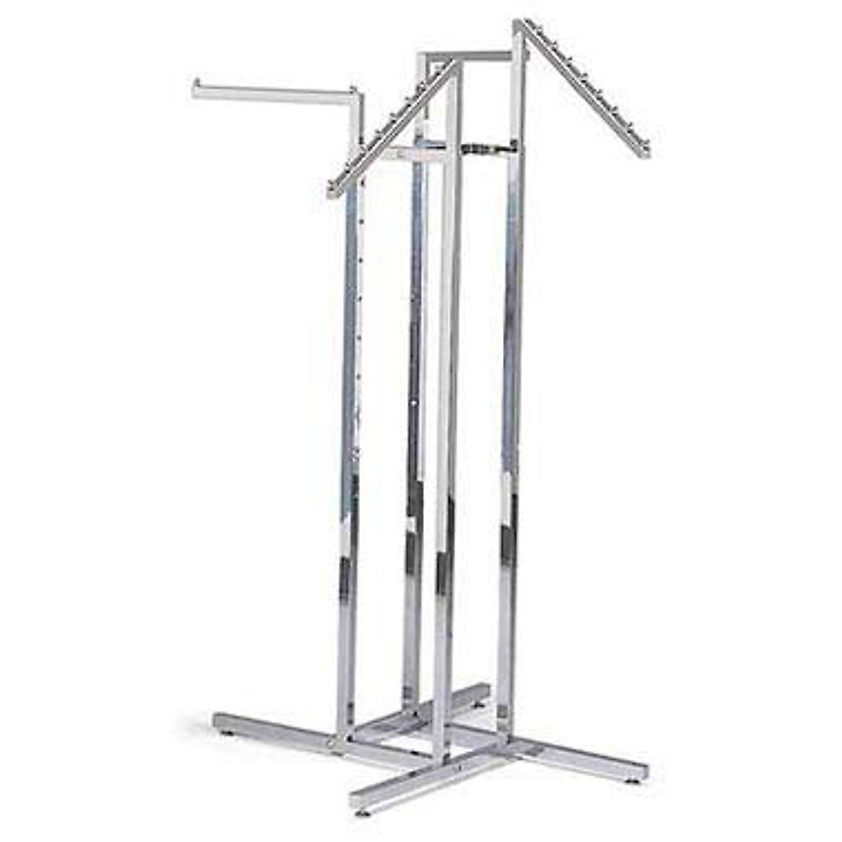 SSWBasics 4 Way Clothing Rack with 2 Straight Arms
