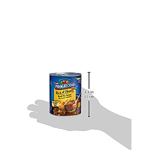Progresso Beef Pot Roast with Country Vegetables Soup, Rich and Hearty Canned Soup, Gluten Free, 18.5 oz (Pack of 12)