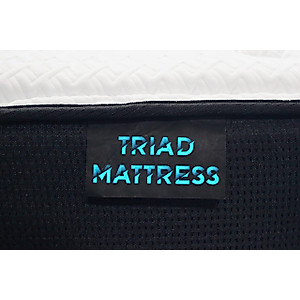 Triad Lite 6 inch RV Mattress Cool Gel Foam, Glacier Cooling Stretch Cover, Firm Support, Made in The USA (30x80)