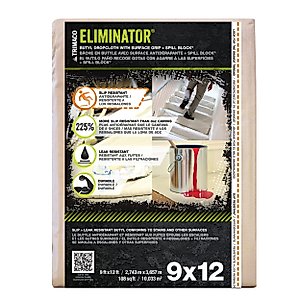Trimaco Eliminator Butyl Drop Cloth, 9-feet x 12-feet