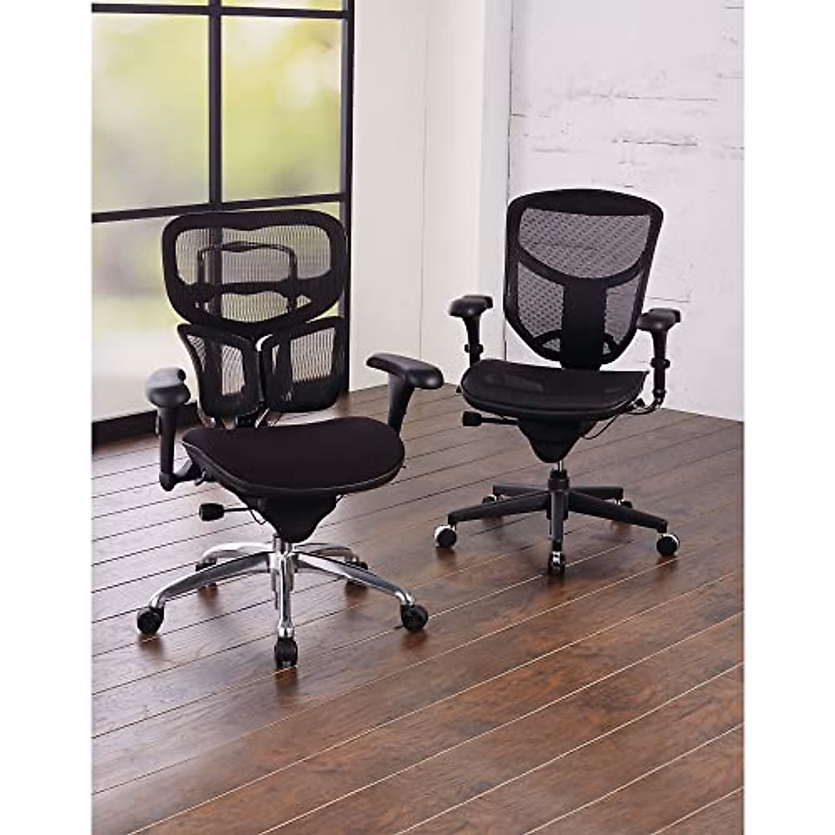 WorkPro® Quantum 9000 Series Ergonomic Mid-Back Mesh/Mesh Chair, Black