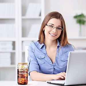 Nurse Gifts for Women Nurse Appreciation Gifts Set Nurses Week Gifts Set Nurse Graduation Gifts Nurse Christmas Gifts Nurse Gift Box for Women Nurse Canvas Beach Bag Socks Keychain 16 Oz Can Glass