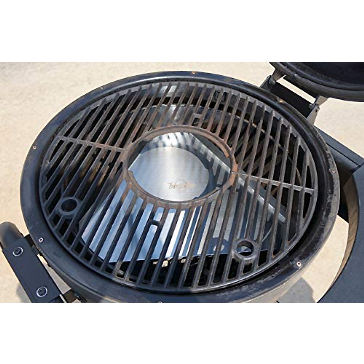 BBQube Heat Deflector/Drip Pan for Akorn Kamado Kooker Grill & Smoker, Stainless Steel, One Size