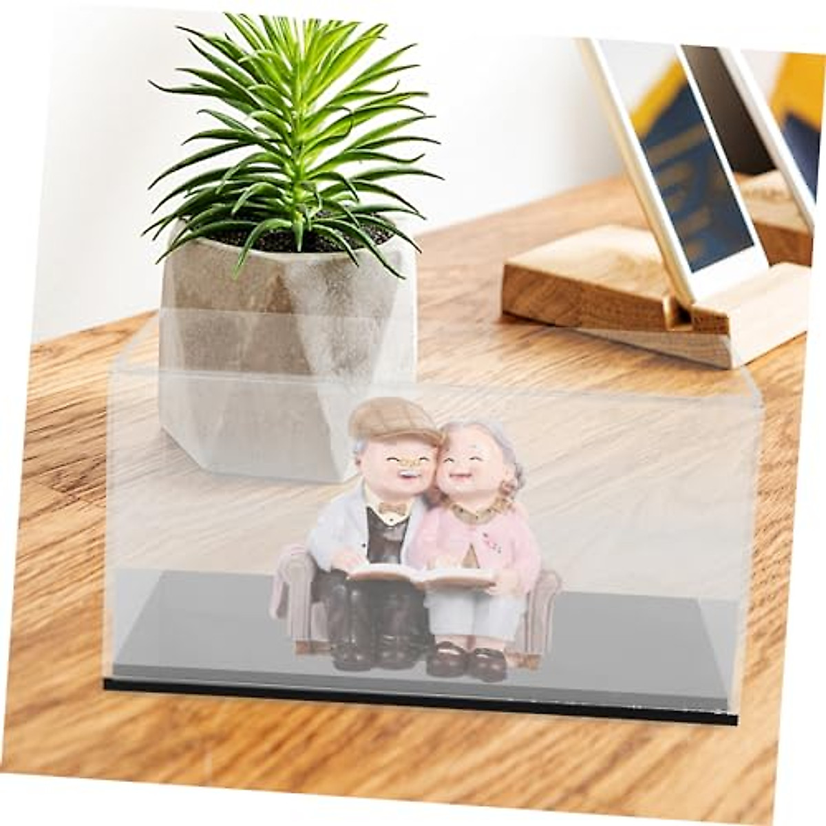 HOMSFOU Box Display Case Toys Acrylic Case Display Handicrafts Storage Case Acrylic Containers Figure Case Handicraft Case Handicrafts Case Puppet Model Artwork Protective Case Movable