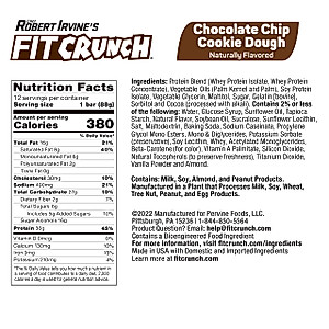 FITCRUNCH Full Size Protein Bars, Designed by Robert Irvine, 6-Layer Baked Bar, 6g of Sugar, Gluten Free & Soft Cake Core (Variety Pack)