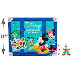 Disney Junior Mickey Mouse Countdown to Vacation, 14-pieces, 9 Figures Included, Kids Toys for Ages 3 Up, Amazon Exclusive by Just Play