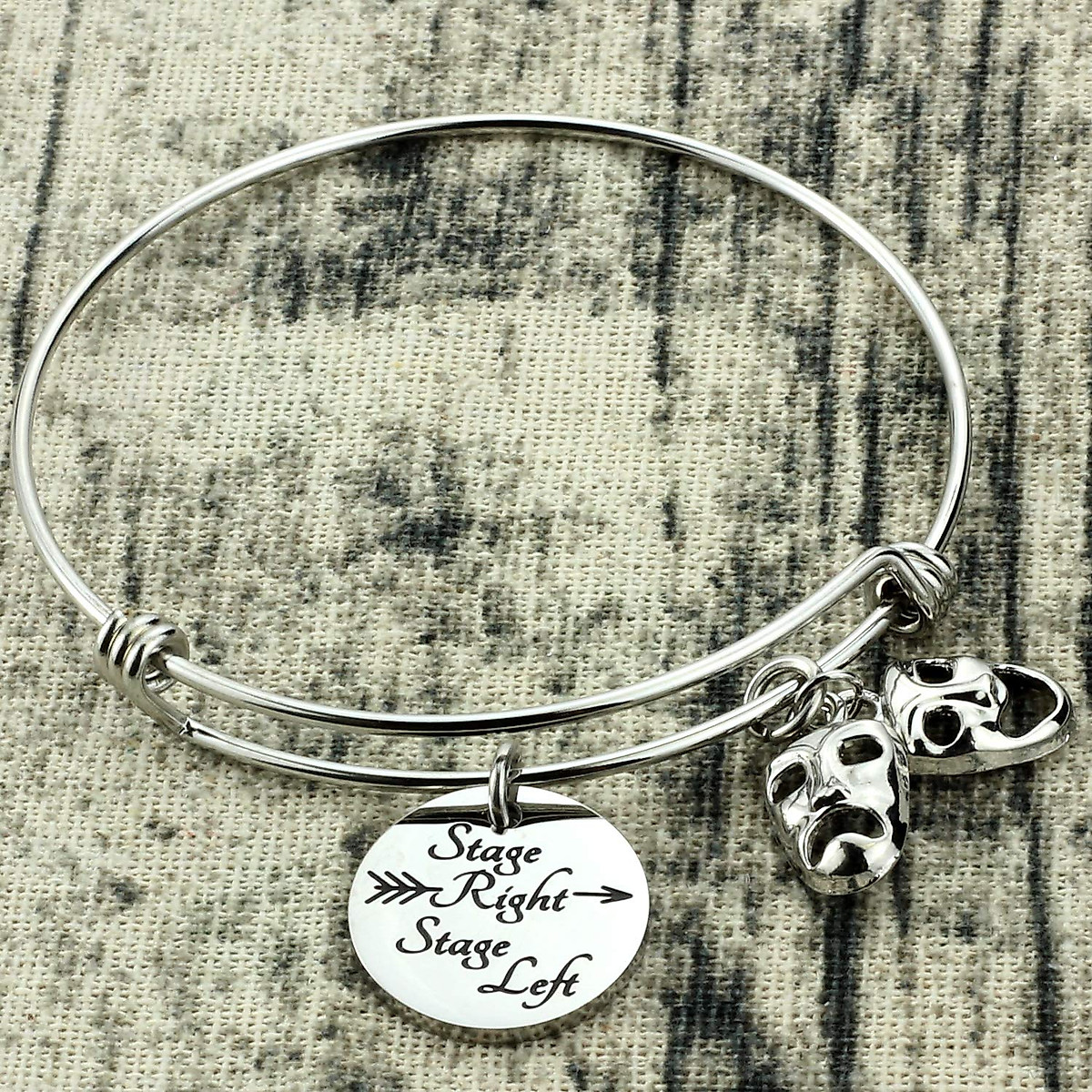 Kivosliviz Theater Gifts Bracelet Drama's Bracelets Gift Comedy Tragedy Jewelry for Actress Theater Bracelet