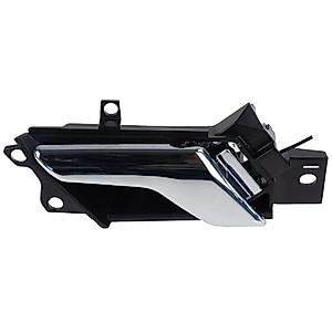 Interior Door Handle Driver-Side Left Front or Rear LH Chrome Replacement For 2012-2015 Chevrolet Captiva Sport, Replacement for 2008-2010 Saturn Vue, Replace 96861998 96660863 20983660 20983673