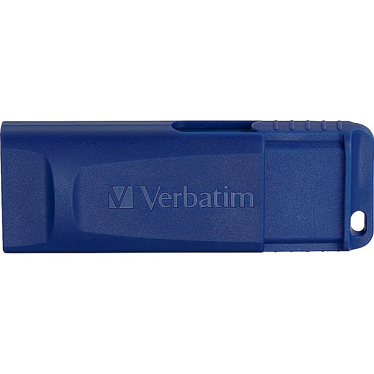 Verbatim 8GB Retractable USB 2.0 Flash Thumb Drive with Microban Antimicrobial Product Protection – Five Pack Blue