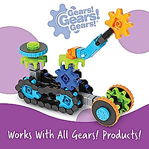 Learning Resources Gears! Gears! Gears! Robots in Motion Building Set - 116 Pieces, Ages 5+, Robot Toy, STEM Toys for Kids, Robots for Kids