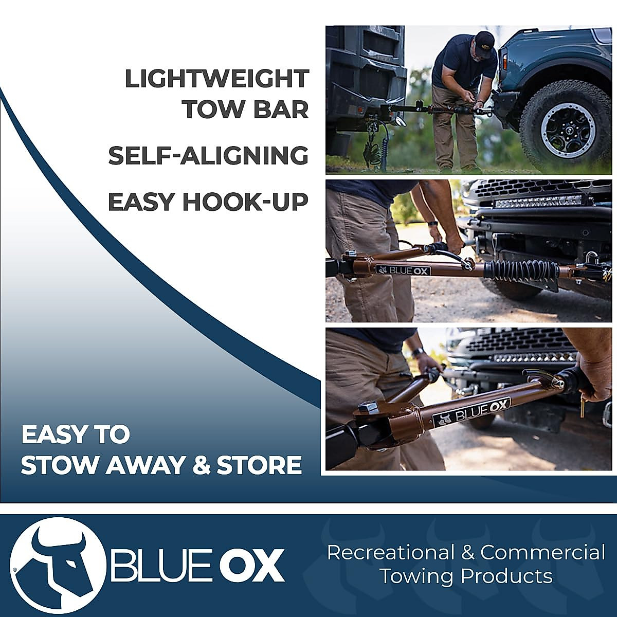 Blue Ox BX4330 Acclaim Class III Tow Bar , Black